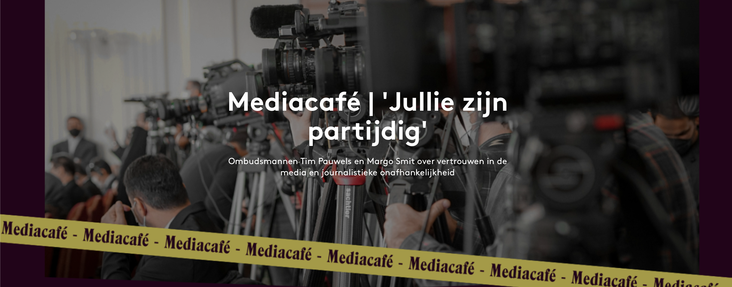 Mediacafé | 'Jullie zijn partijdig' | Fonds Pascal Decroos